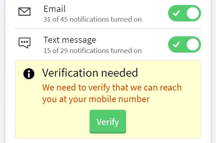 MyChart Text Messaging